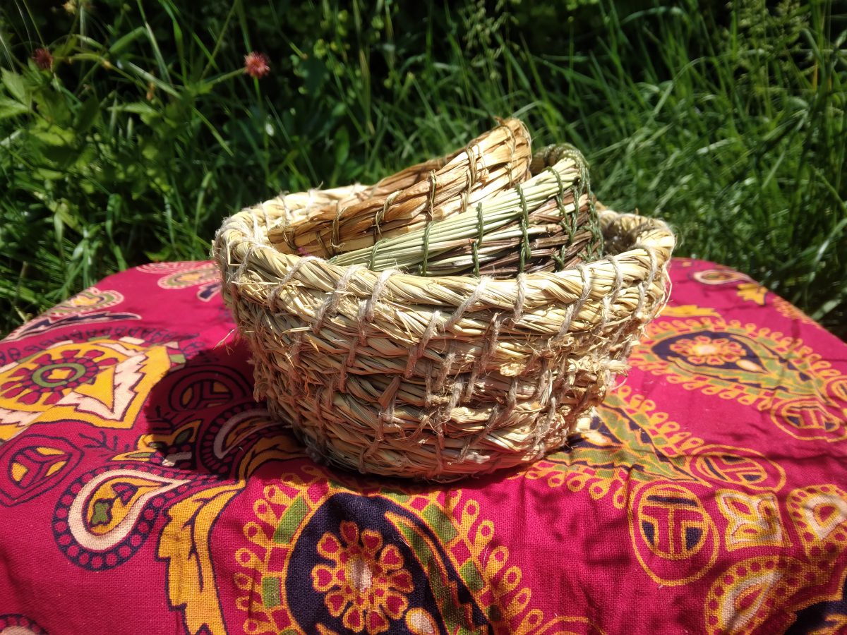 Grass Coil Basket Workshop – Discover Bushcraft